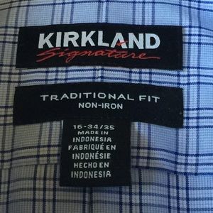 Kirkland Signature | Shirts | Kirkland Signature Traditional Fit Dress ...